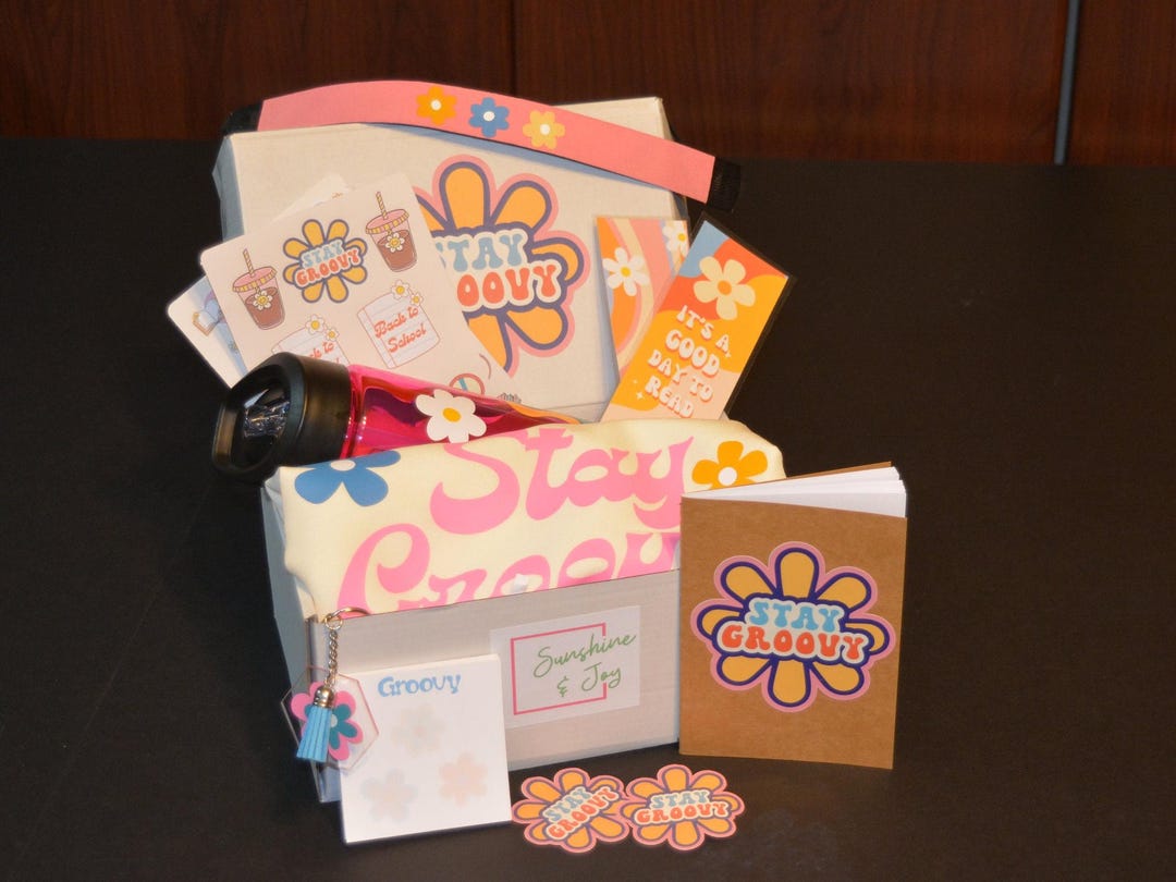 Young Tween Girl Groovy Gift Box, Retro, Flower Power Theme - Etsy