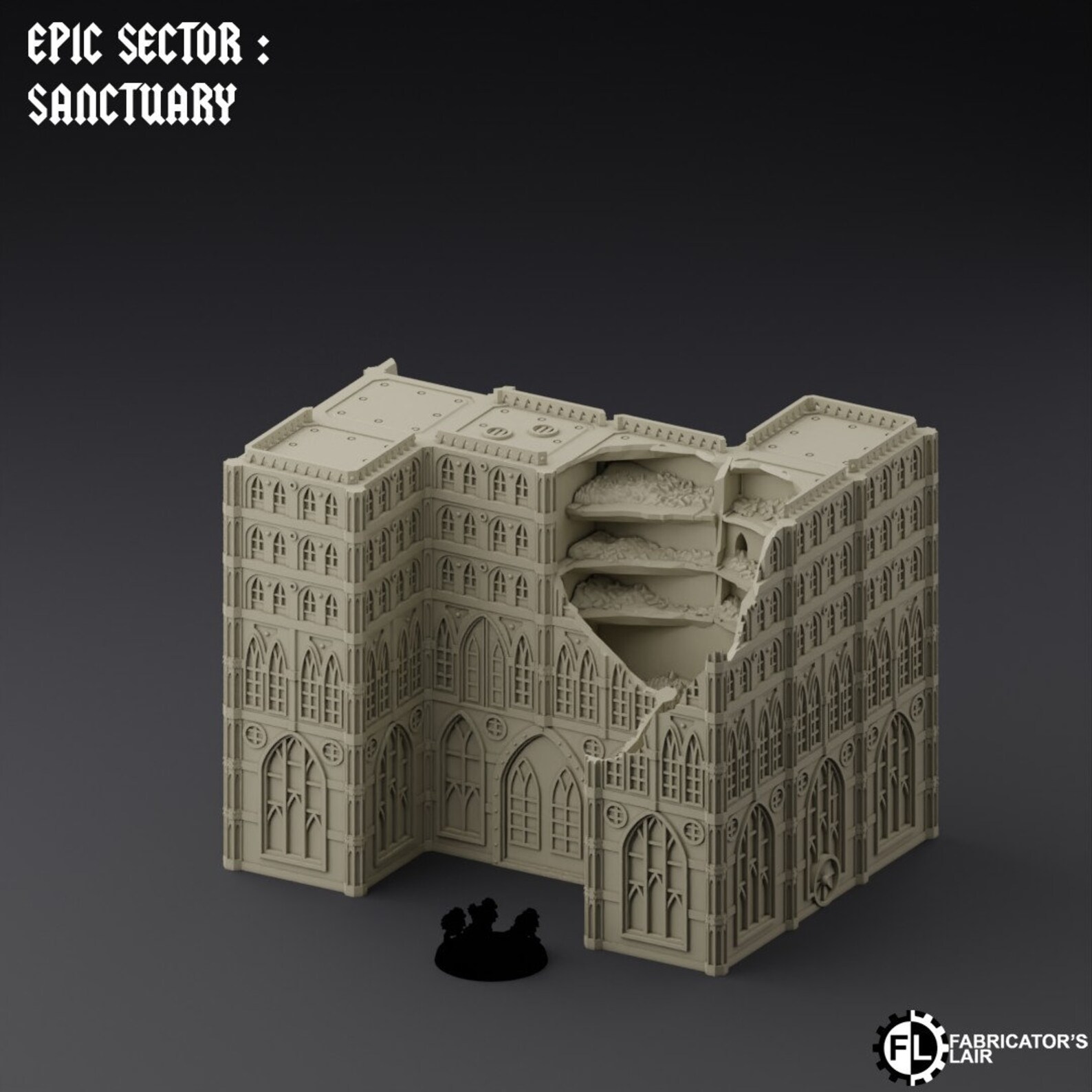 Ruined City Large Building Scatter Terrain - Small Scale - - Etsy