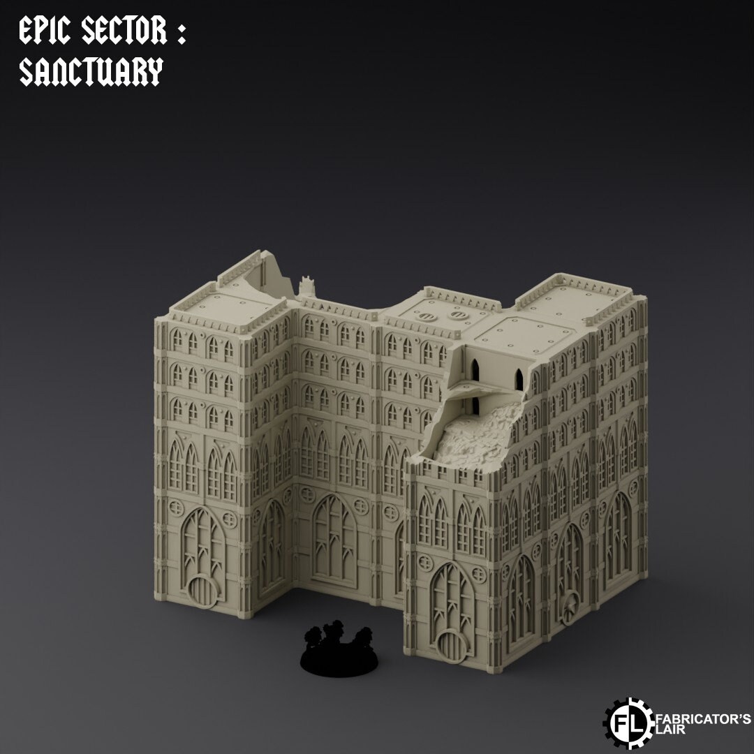 Ruined City Large Building Scatter Terrain - Small Scale - - Etsy