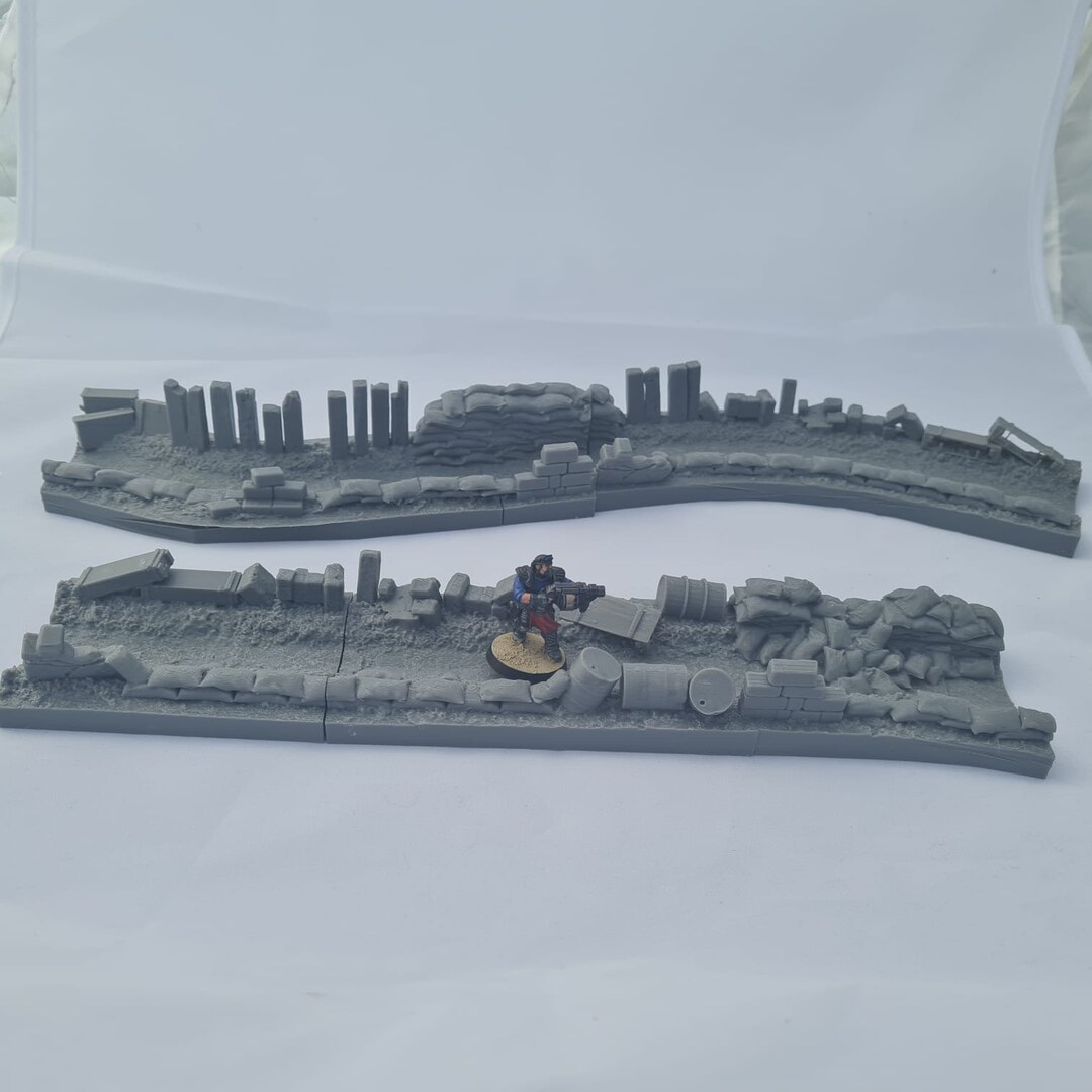 Light Trench Run Through - Terrain - Tabletop Industrial Miniature ...