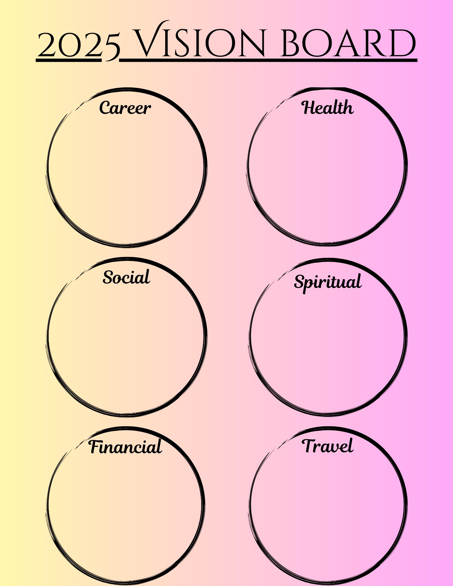 2025 Vision Board - Etsy