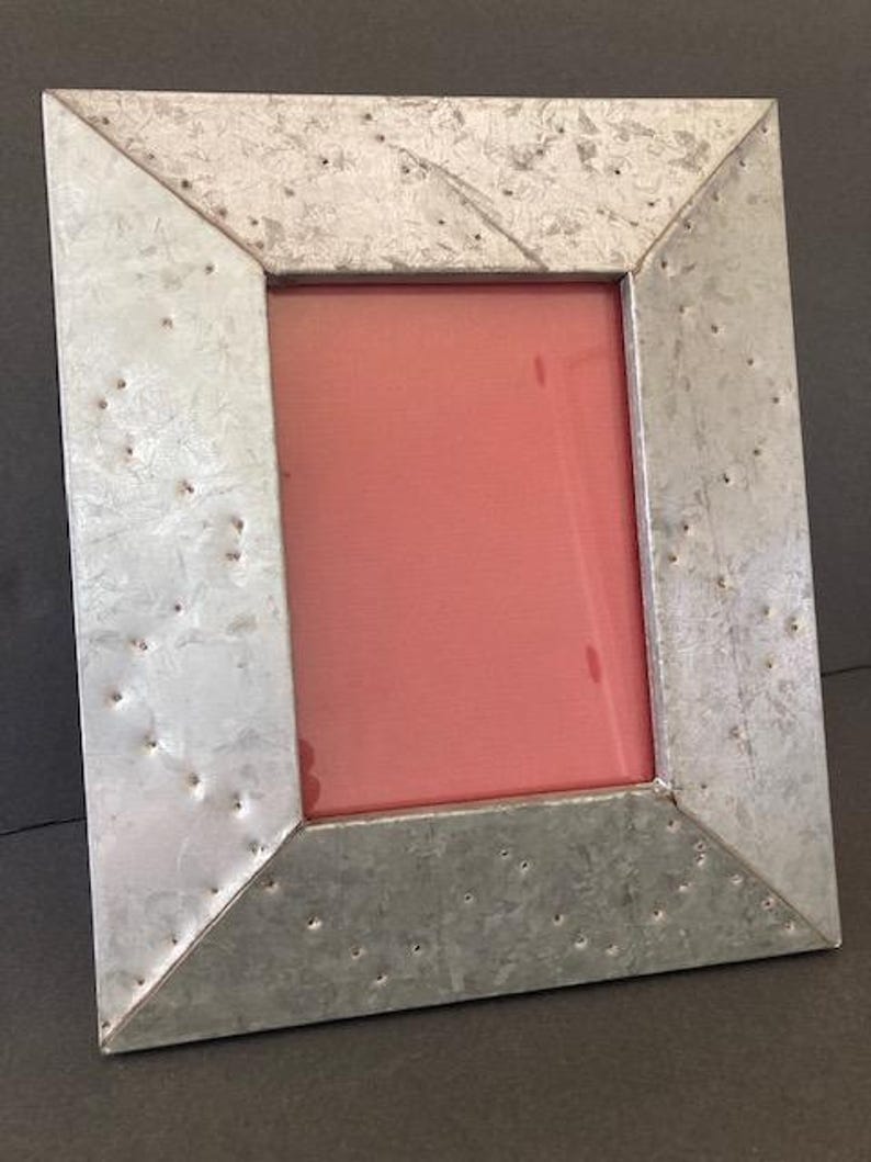 Distressed Metal Frame - Etsy