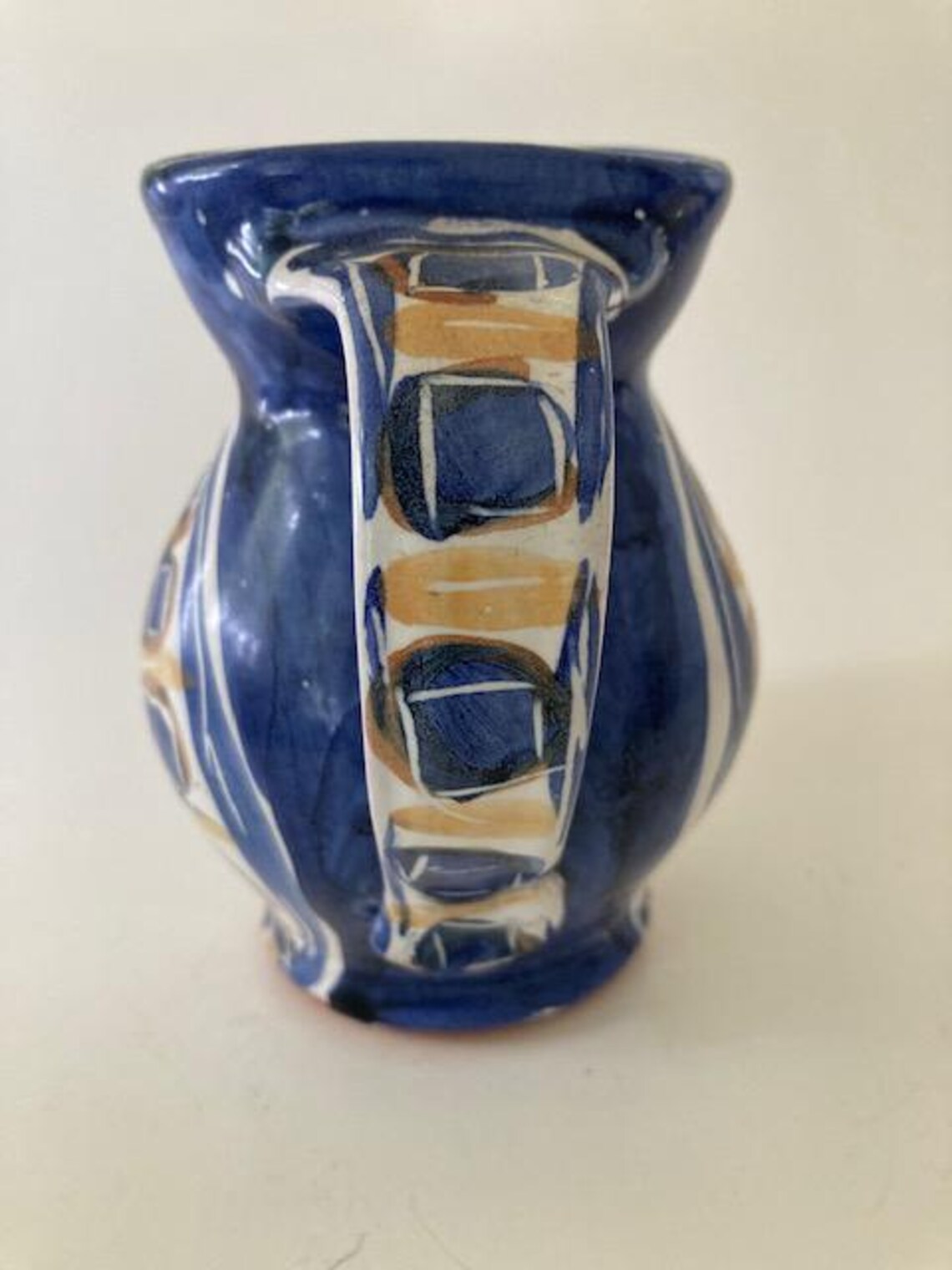 Mini MCM Painted Clay Pitcher - Etsy