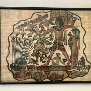 Egyptian Papyrus Painting - Etsy