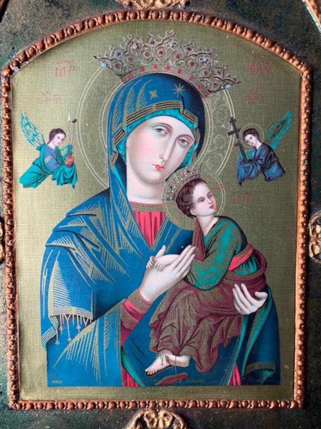 Italian Gold Gilt Icon - Etsy