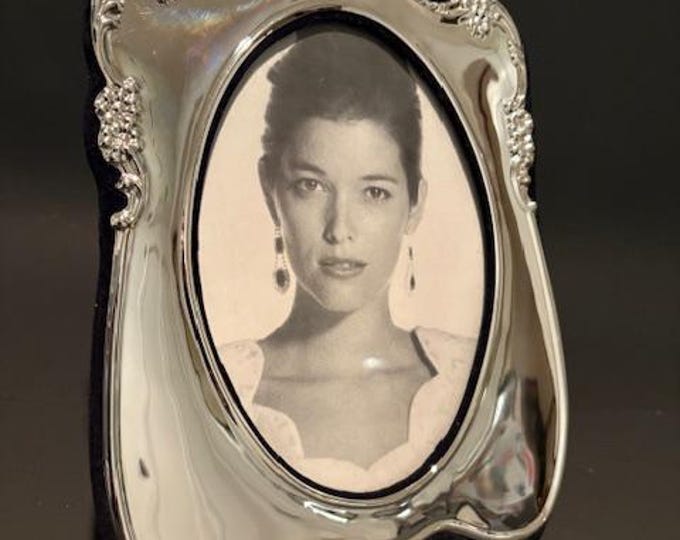 Silverplate Oval Frame - Etsy