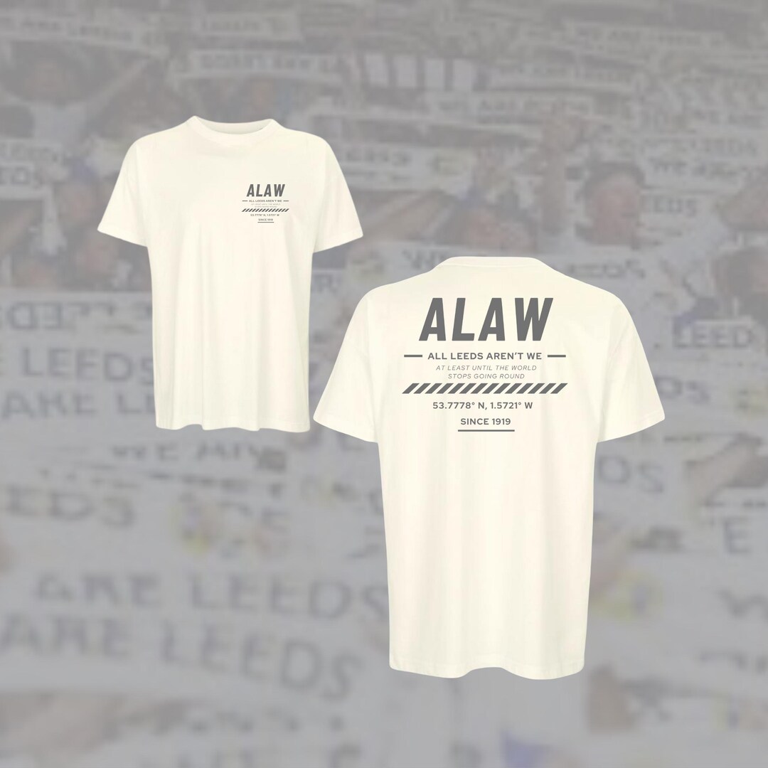 ALAW Leeds Premium off White Tee - Etsy