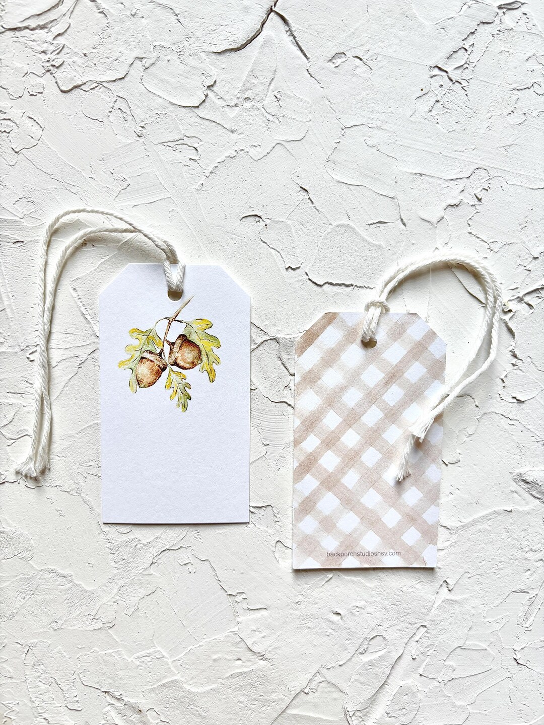 8 Gift Tags, Acorn, 8.00 - Etsy