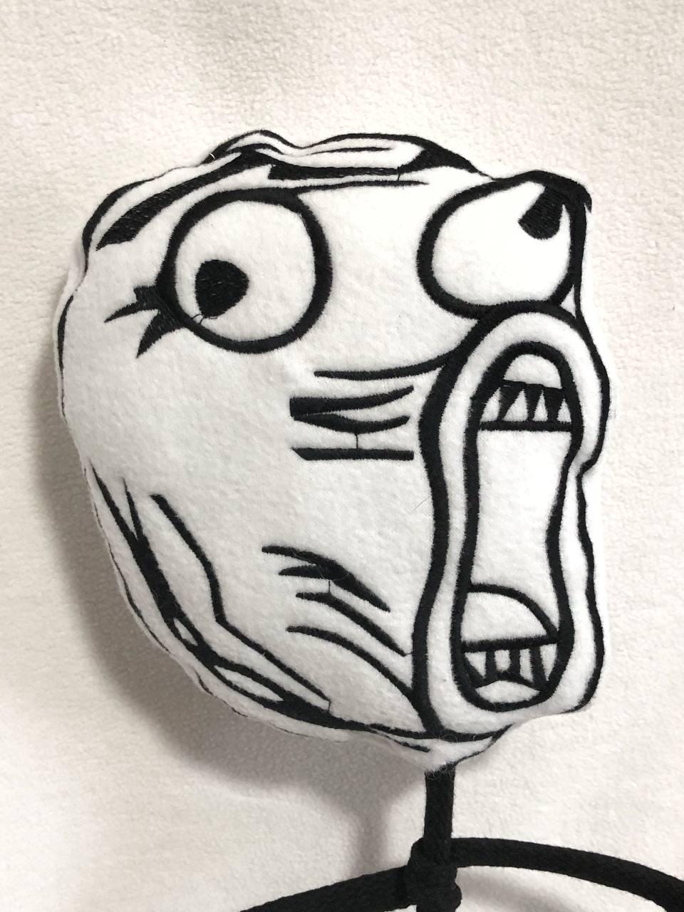 LOL Trollface Plush, Troll Face Meme Plush Toy - Etsy