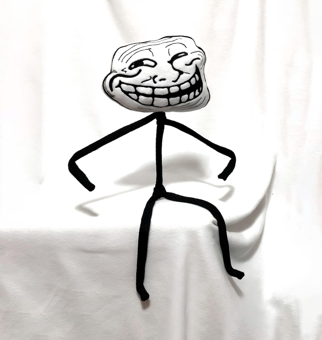Trollface Plush, Troll Face Meme Plush Toy - Etsy