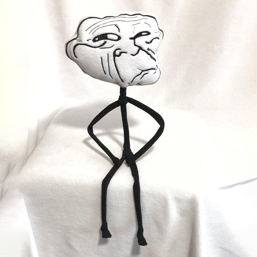 Sad Trollface Plush, Troll Face Meme Plush Toy - Etsy