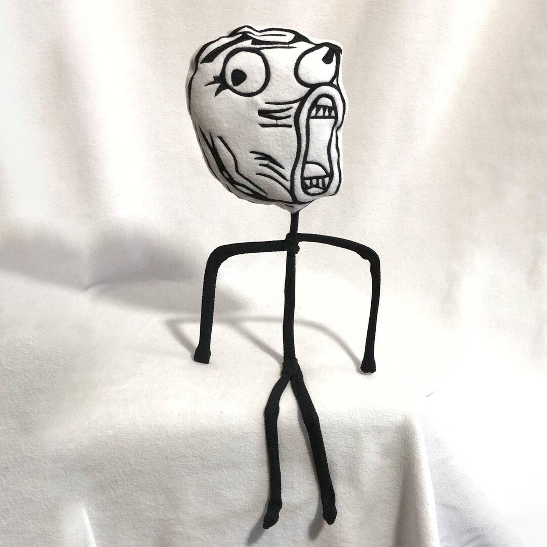 LOL Trollface Plush, Troll Face Meme Plush Toy - Etsy