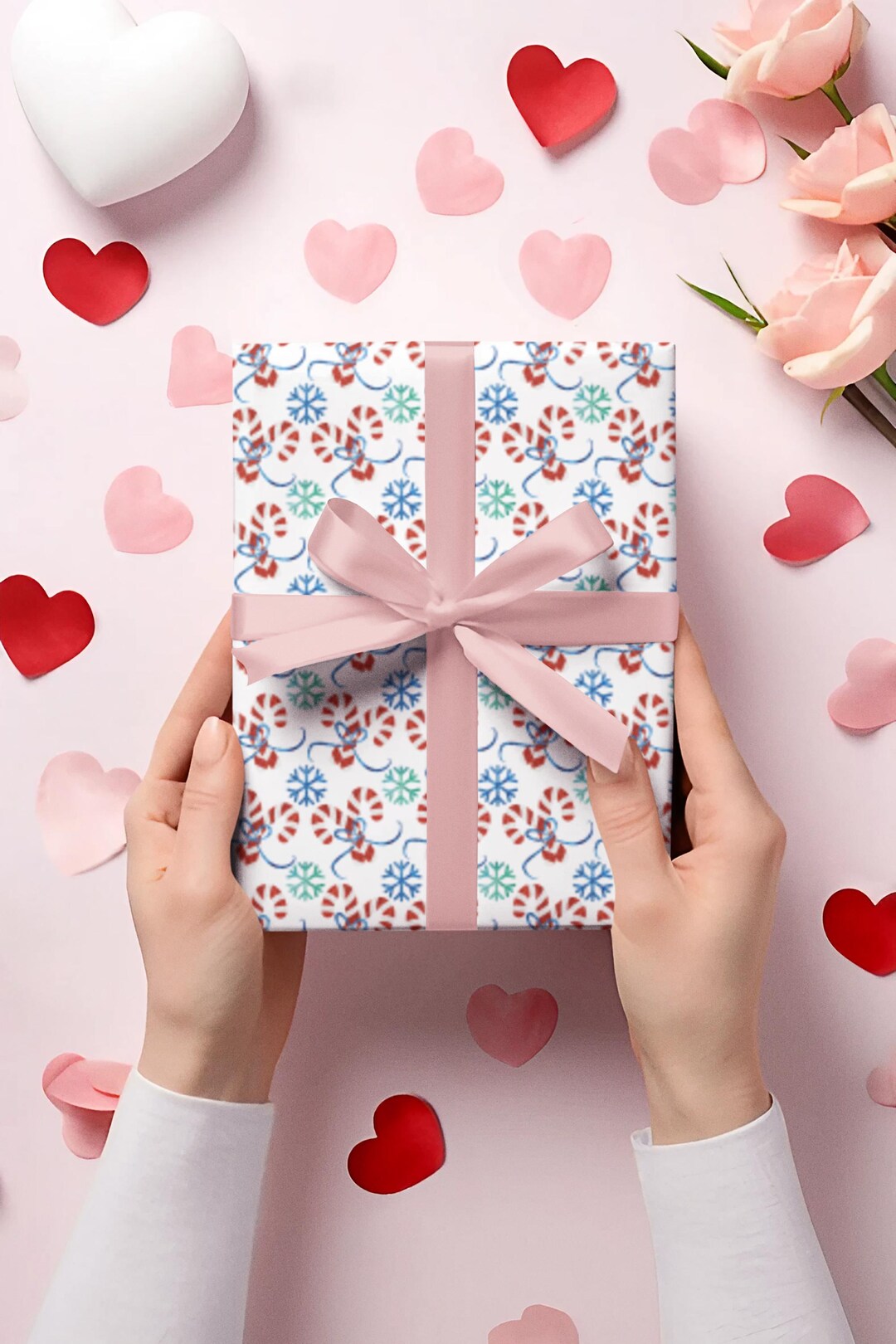 Premium Christmas Wrapping Paper Rolls Festive Holiday Gift Wrap With ...