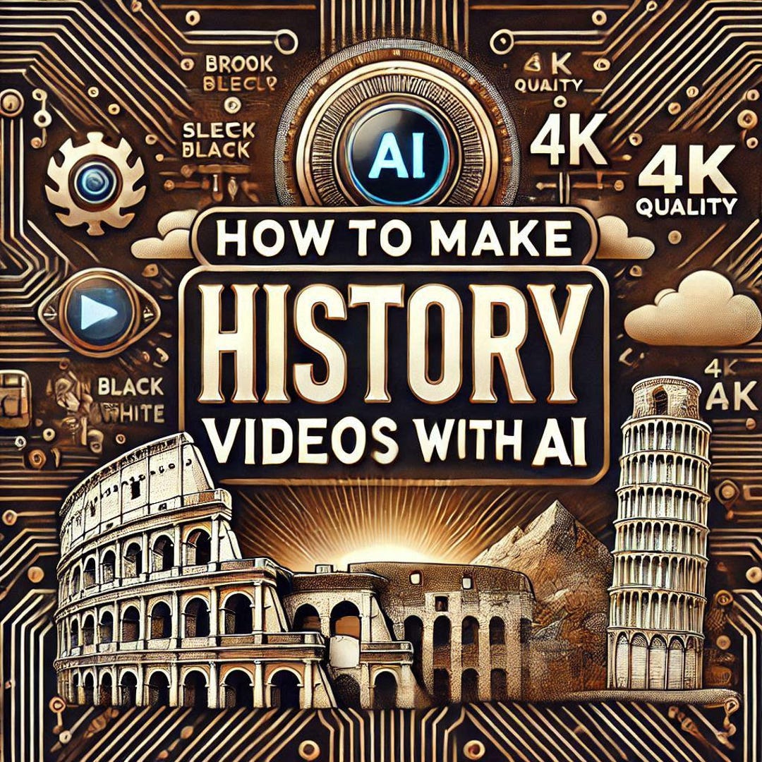 How to Make History Videos With AI - Youtube Course - Using Free Tools ...