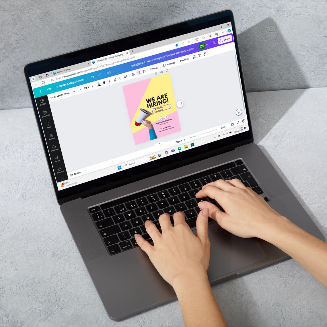 TEMPLATE, Hiring Flyer, Announcement for Job Opening, Social Media ...