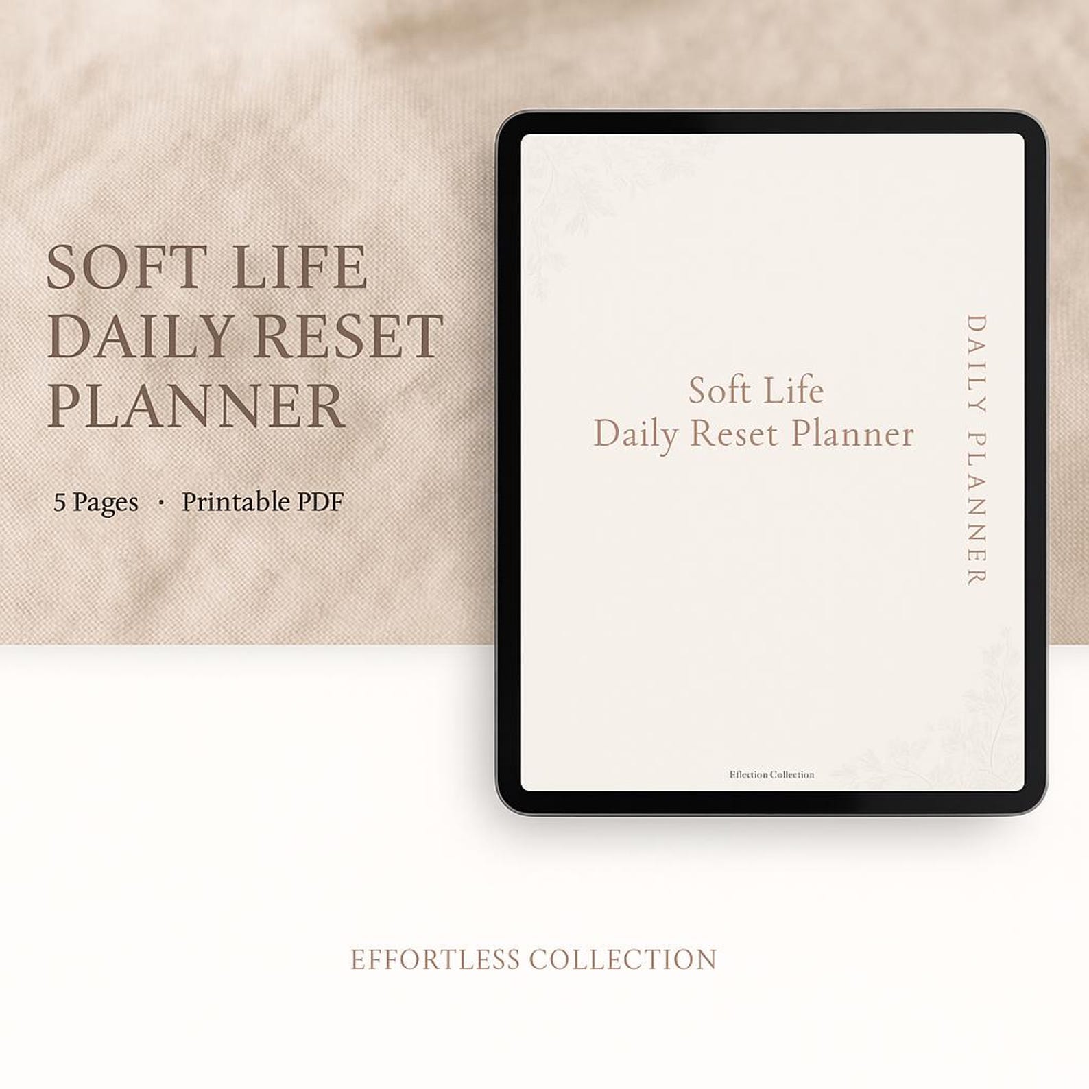 Soft Life Reset Planner Printable | Daily Planning PDF for Overwhelmed ...