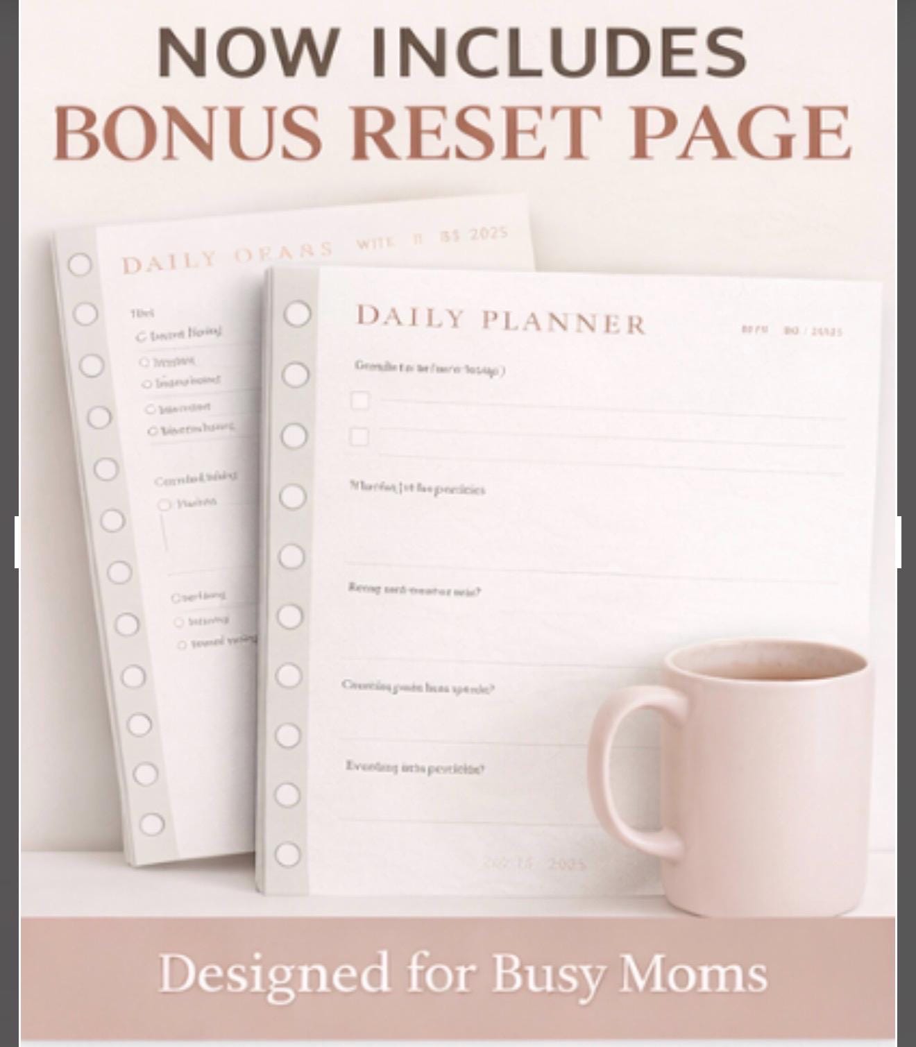 Soft Life Reset Planner Printable | Daily Planning PDF for Overwhelmed ...