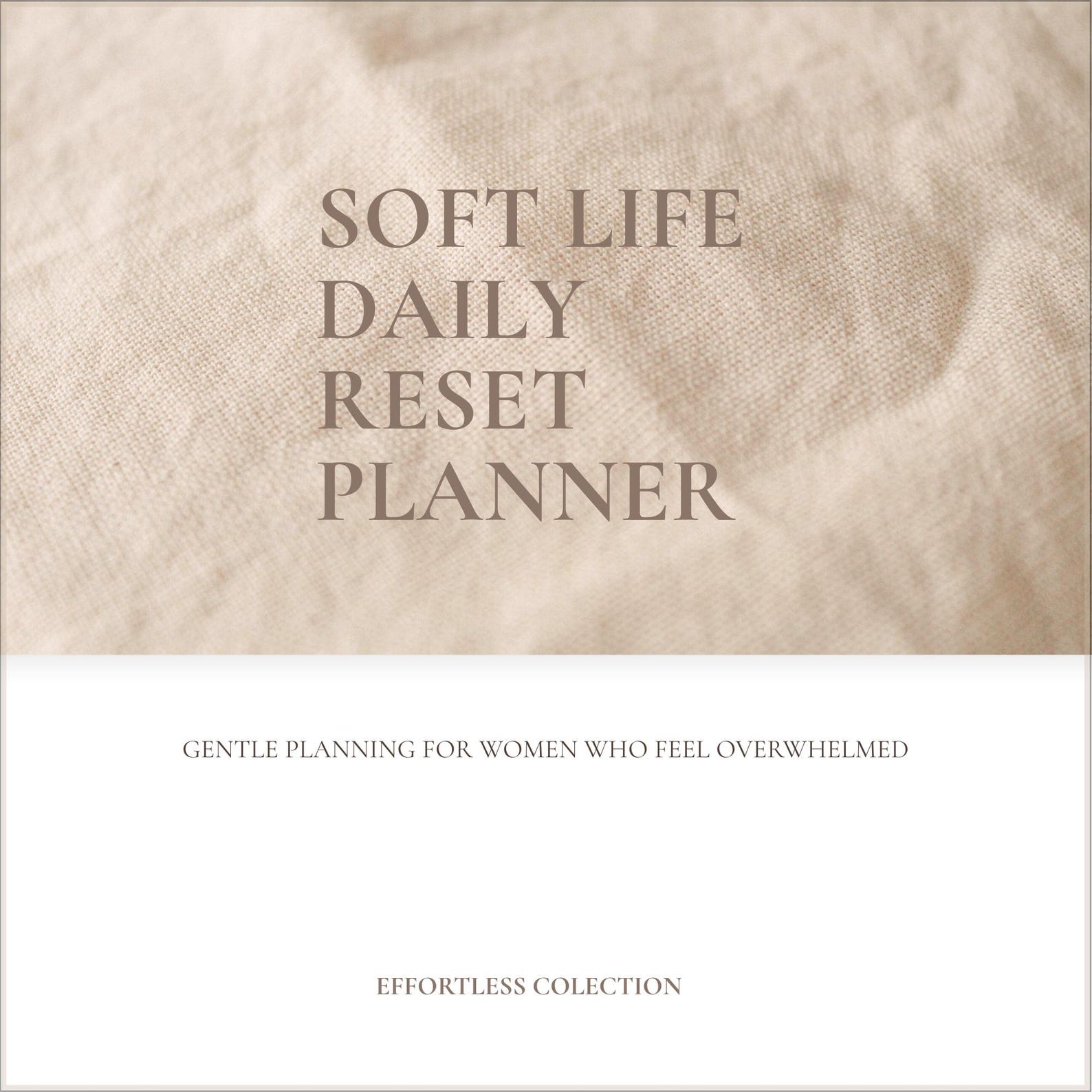 Soft Life Reset Planner Printable | Daily Planning PDF for Overwhelmed ...