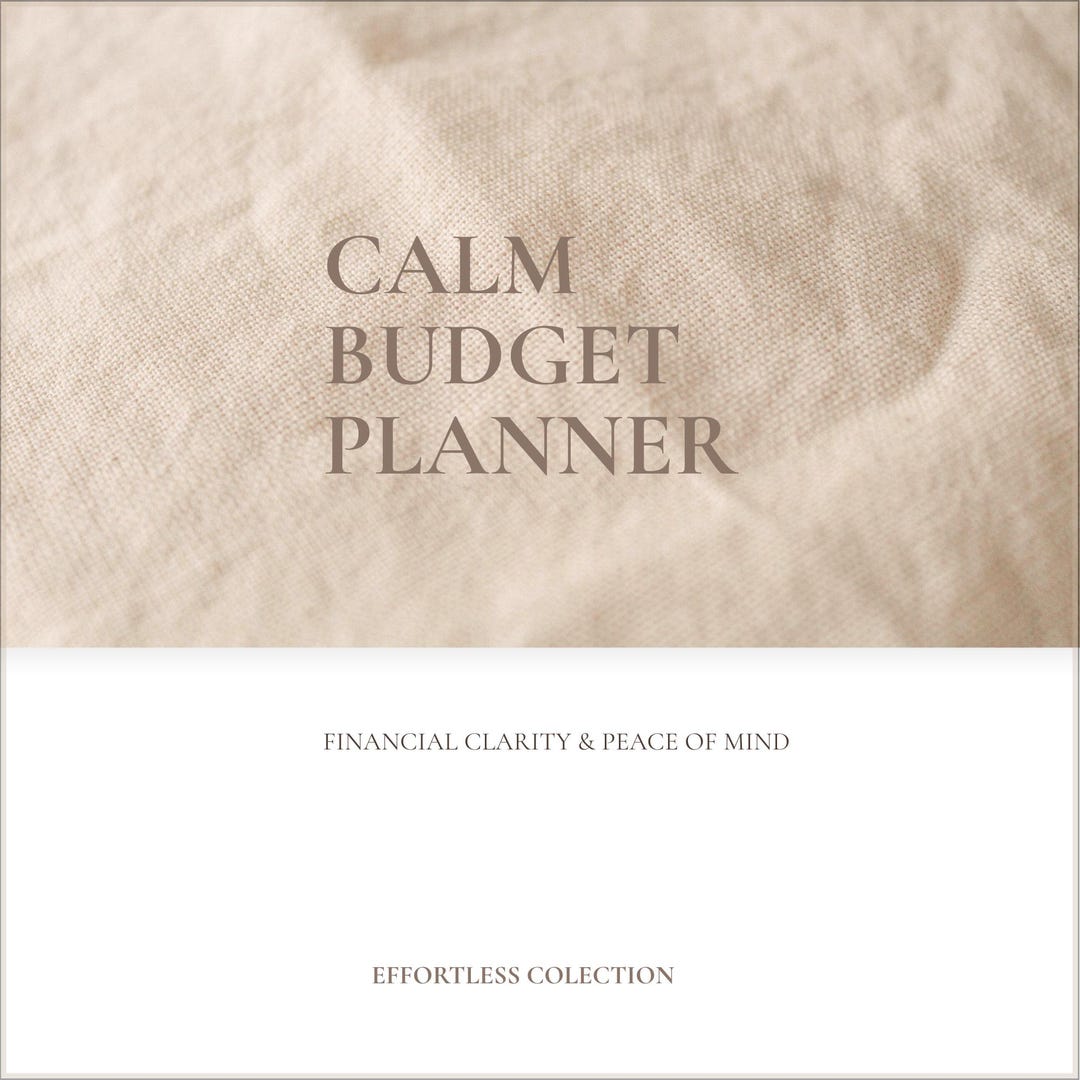 Calm Budget Planner | Simple Money Reset for Financial Clarity and ...