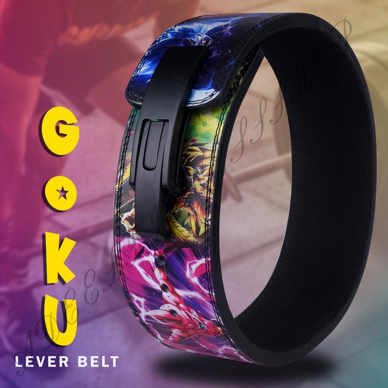 Dragon Ball Z Goku Anime Lever Belt Powerlifting Belt Goku Lever ...
