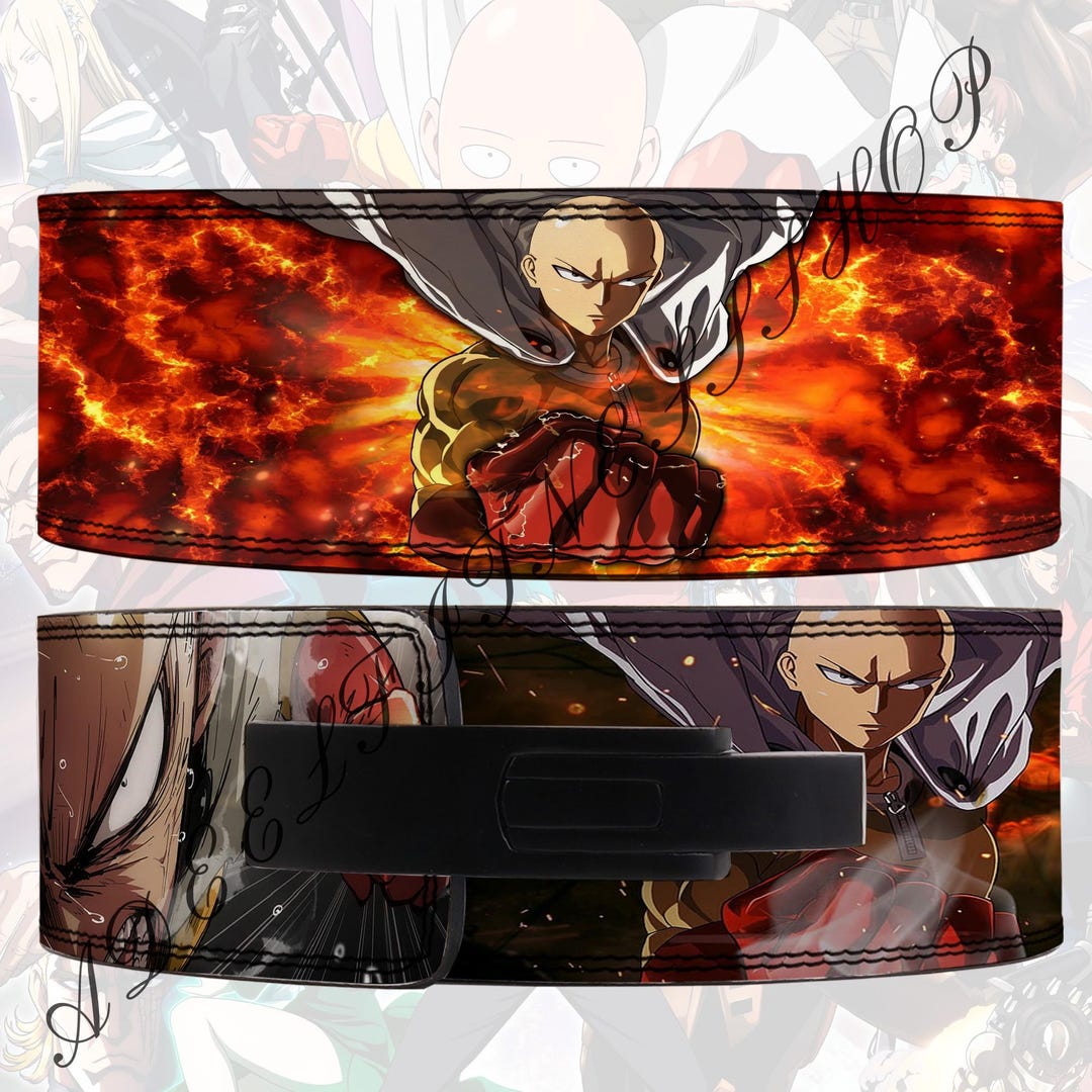 One Punch Man Saitama Anime Lever Belt Powerlifting Belt Saitama Lever ...