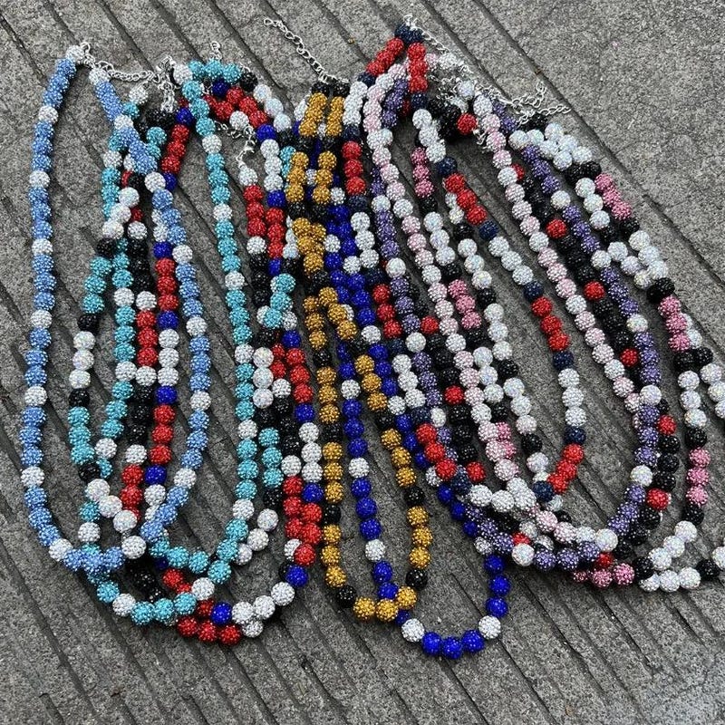 Baseball Beaded Necklace - Etsy