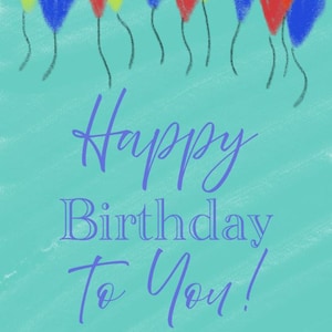 Digital Animated Birthday Card in GIF Format. Instant Download for a ...
