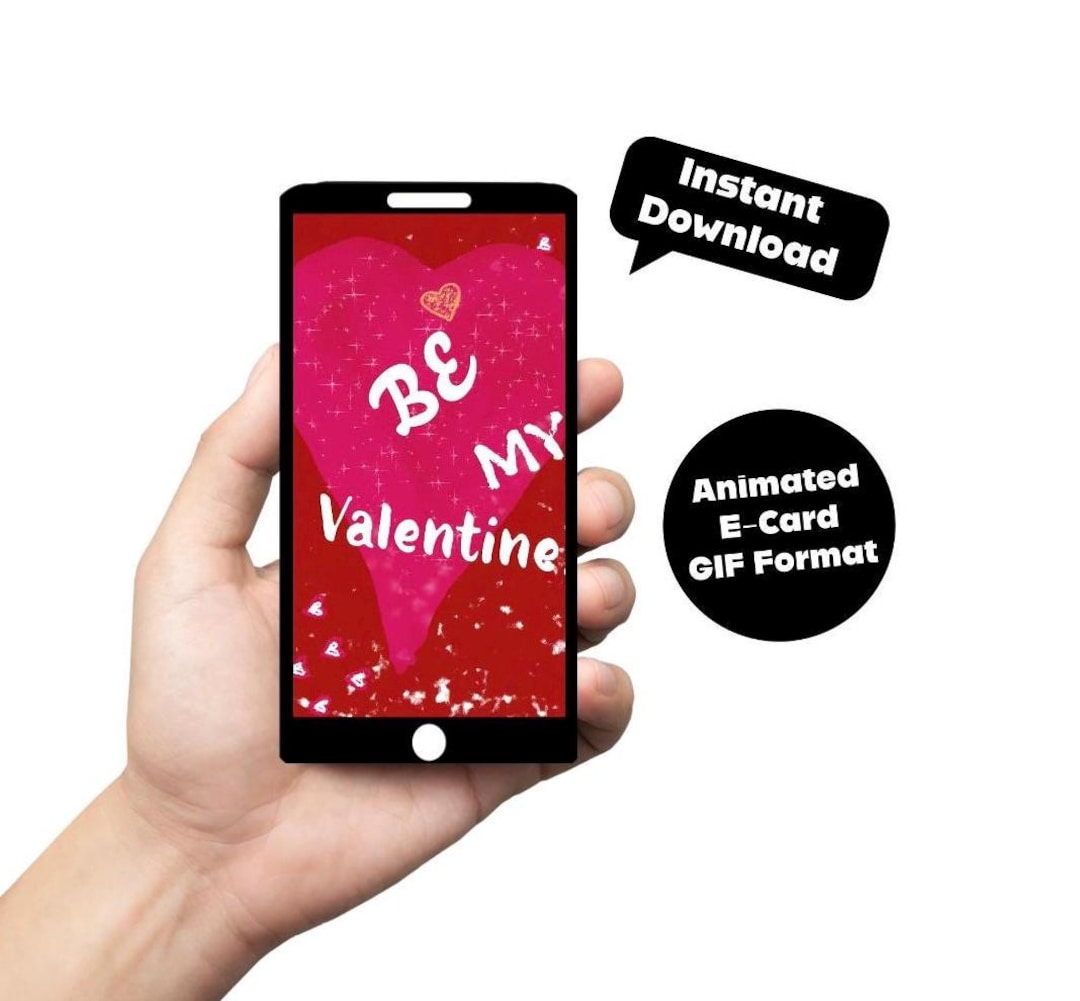 Valentine’s Day Animated Card. Instant Download. Digital Card - Etsy
