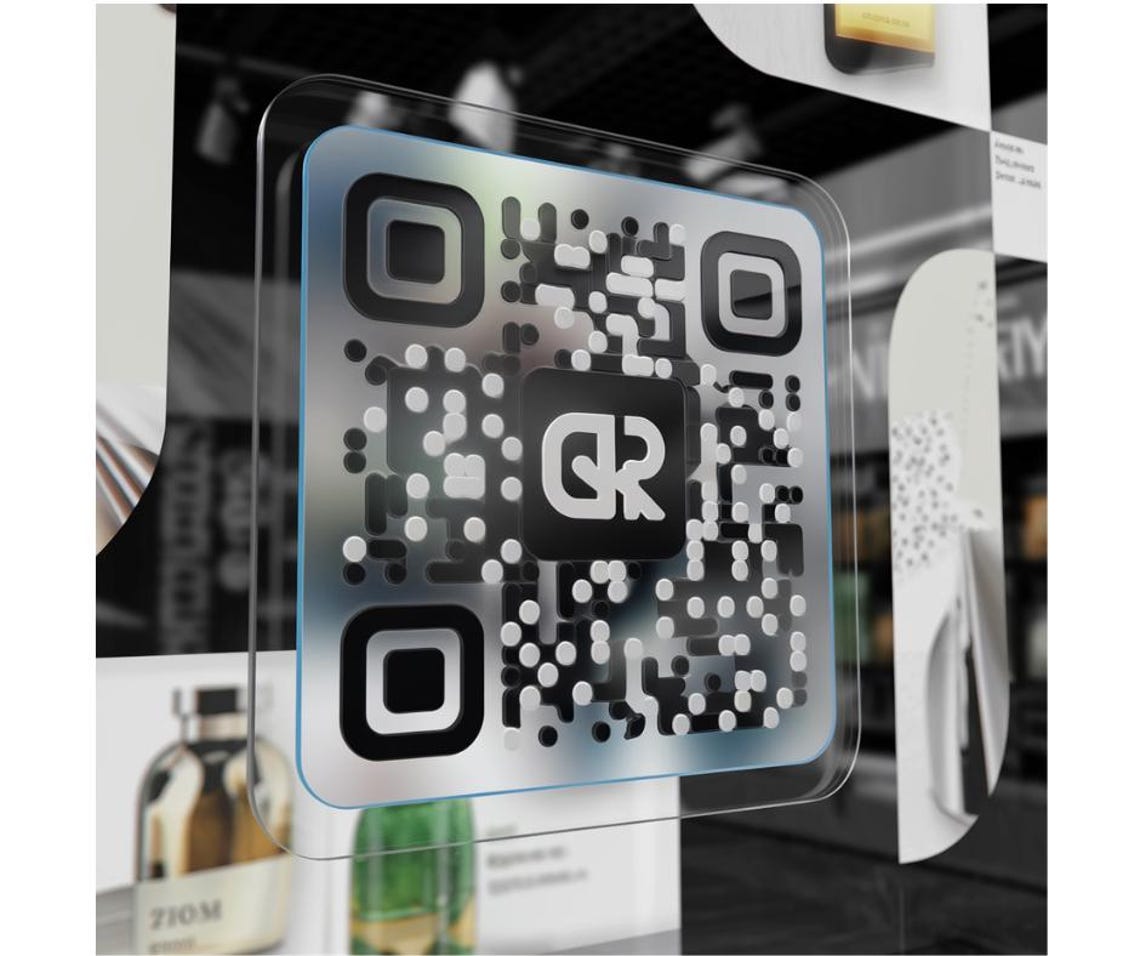 Custom QR Code Window Cling Decal – Static Cling Vinyl Sticker for ...