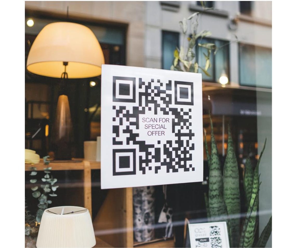 Custom QR Code Window Cling Decal – Static Cling Vinyl Sticker for ...