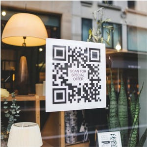 Custom QR Code Window Cling Decal – Static Cling Vinyl Sticker for ...