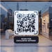Custom QR Code Window Cling Decal – Static Cling Vinyl Sticker for ...