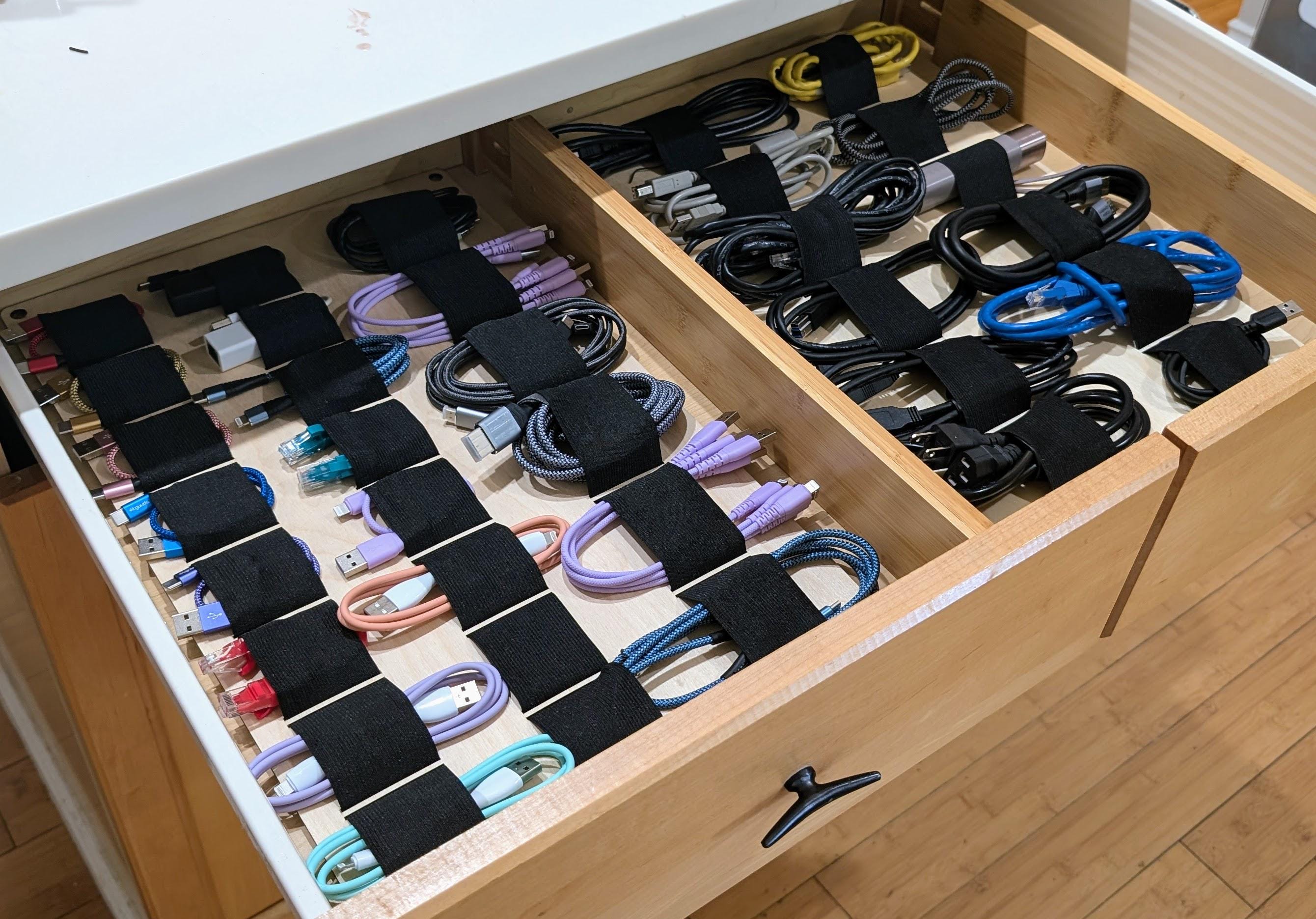 Cabledeck: Computer Cable Organizer for Wall or Drawer Handcrafted From ...