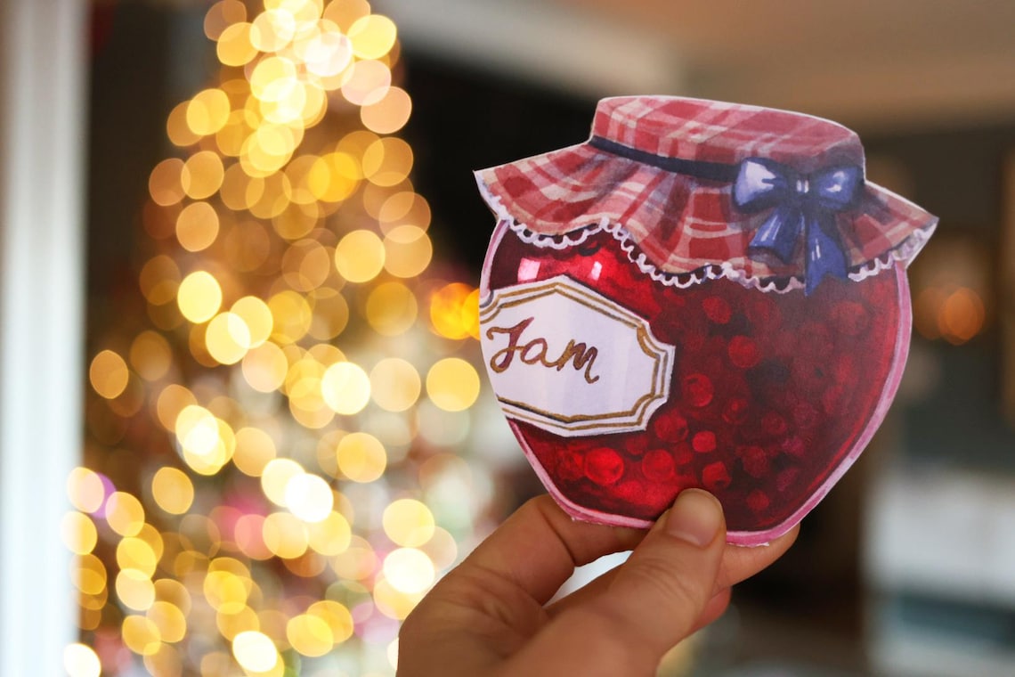 Jam Jar Pop-up Card — Printable DIY Postcard, Cute Mouse Kitchen ...
