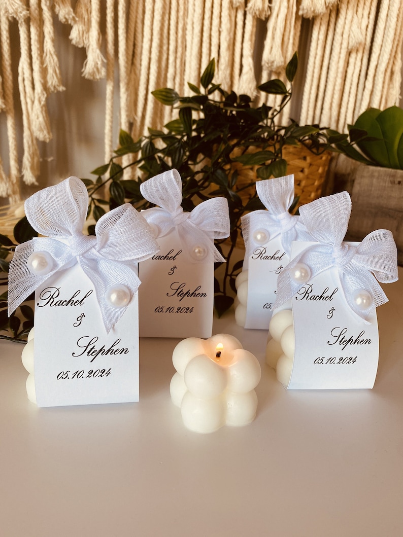 Bubble Bulk Candle Favors, Wedding Guest Candle Favor, Engagement Favor ...
