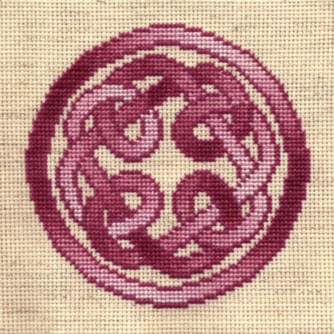 Round Knotwork Cross Stitch Pattern - Digital Download - Etsy