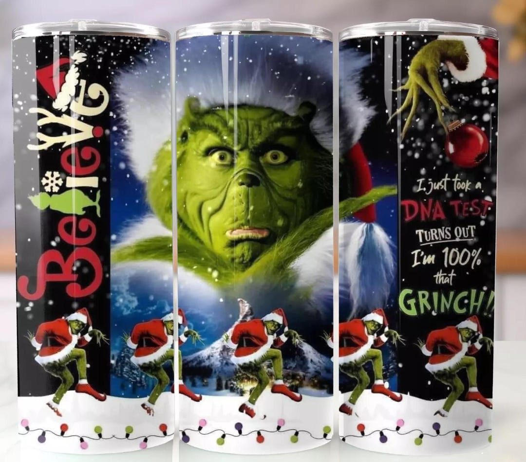 Grinch 20 Oz Insulated Tumbler: Christmas Travel Mug - Etsy