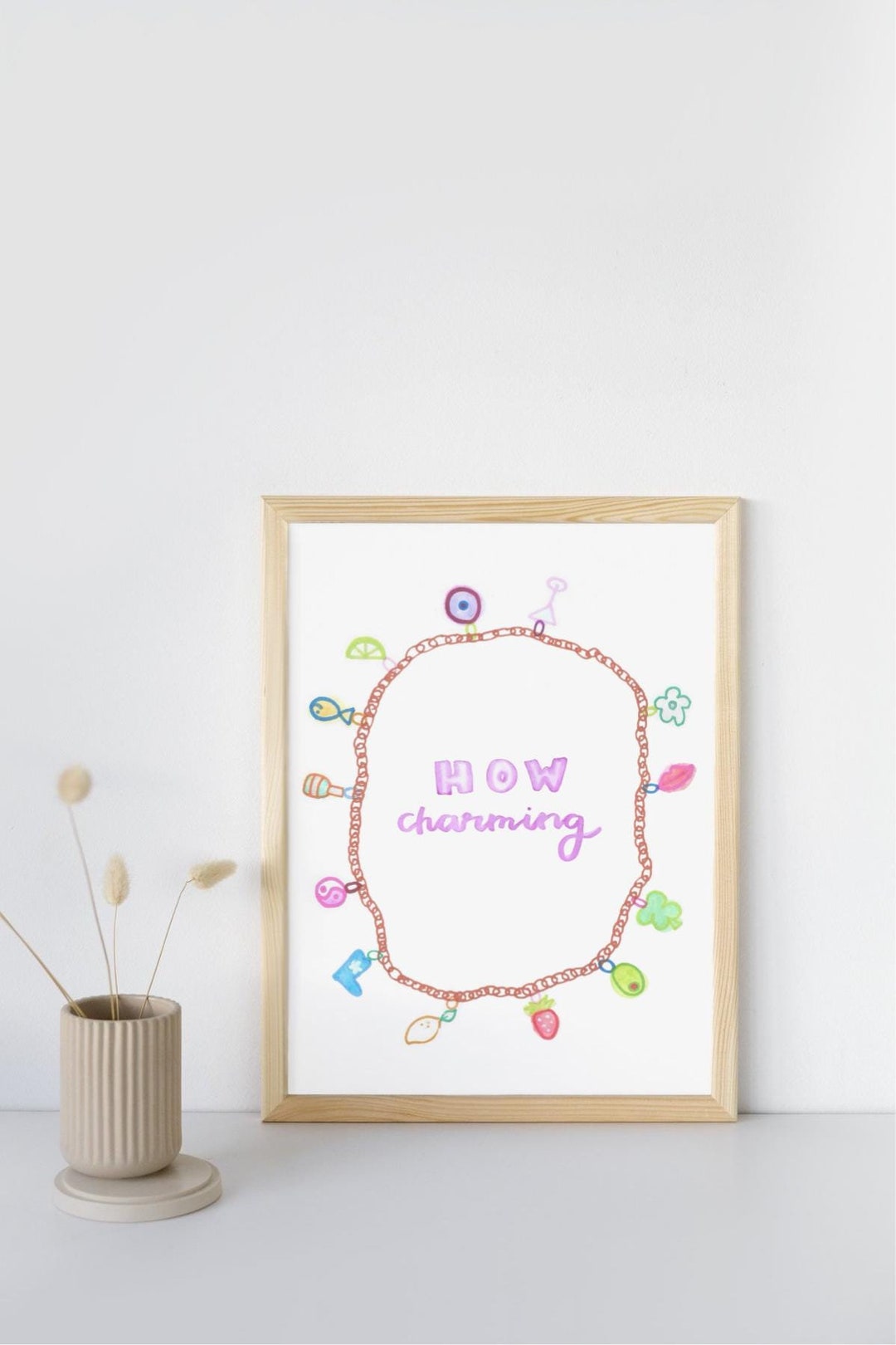 How Charming! Charm Bracelet Poster Digital Download - Etsy