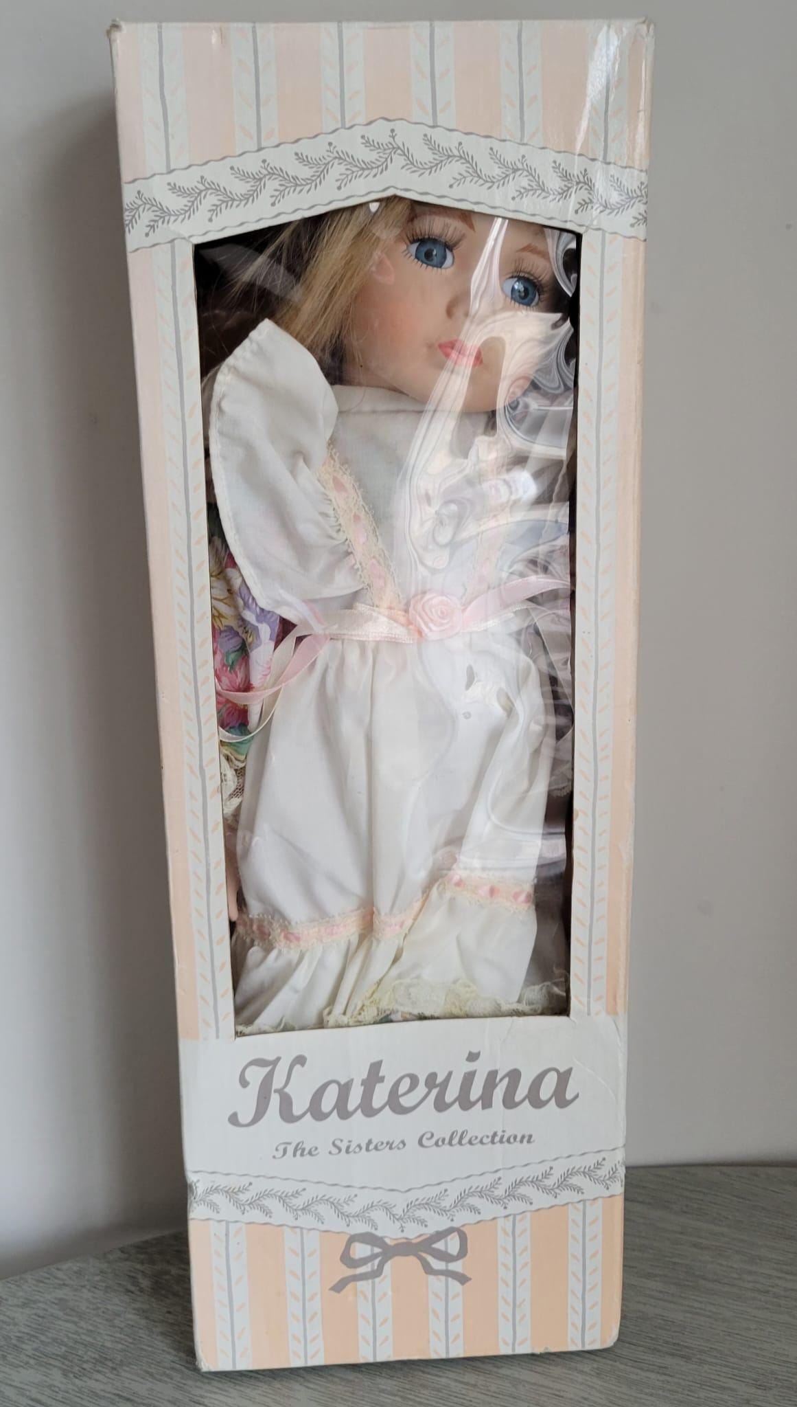 Sisters Collection Katerina Porcelain Doll Victorian Flowered Dress ...