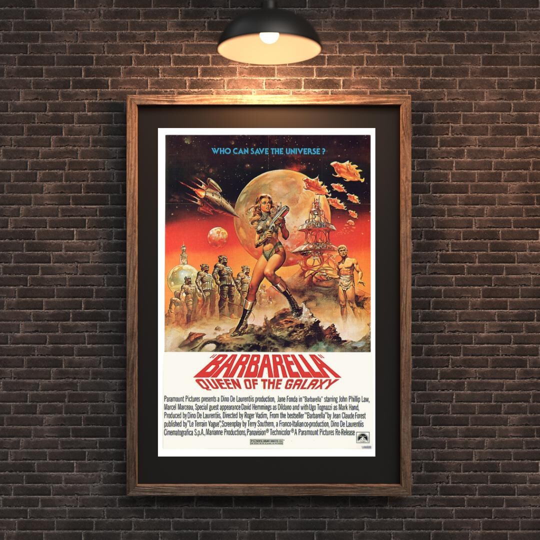 Vintage Barbarella Queen of the Galaxy Poster | Retro Sci-fi Movie ...