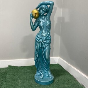 32" Solid Concrete Dione the Divine Water Goddess Greek Statue, Outdoor ...