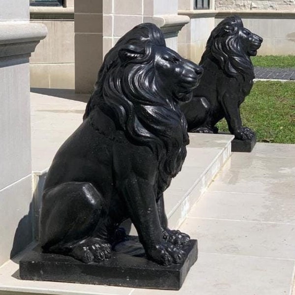 Outdoor Large Lion Statue - Etsy