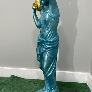 32" Solid Concrete Dione the Divine Water Goddess Greek Statue, Outdoor ...
