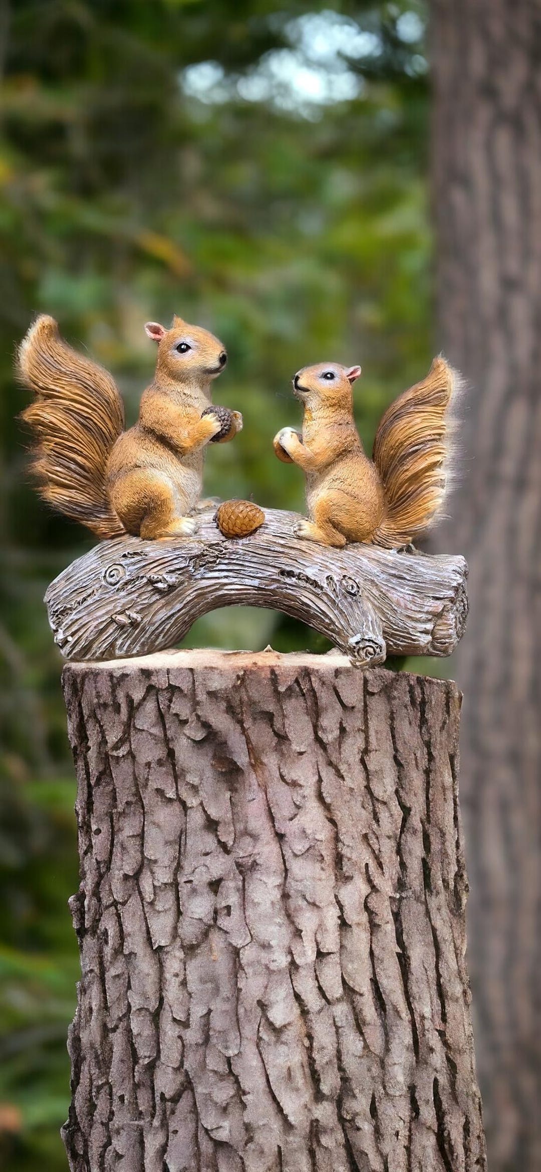 Solar Squirrel Light – Outdoor Garden Decor, Flickering LED Woodland ...