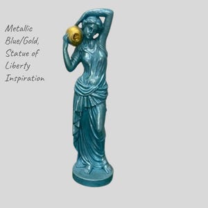 Dione the Divine Water Goddess Garden Statue. Handmade Cement Outdoor ...