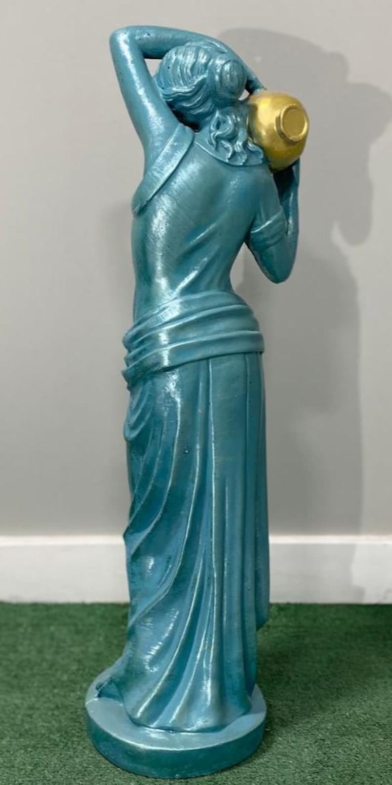 32" Solid Concrete Dione the Divine Water Goddess Greek Statue, Outdoor ...
