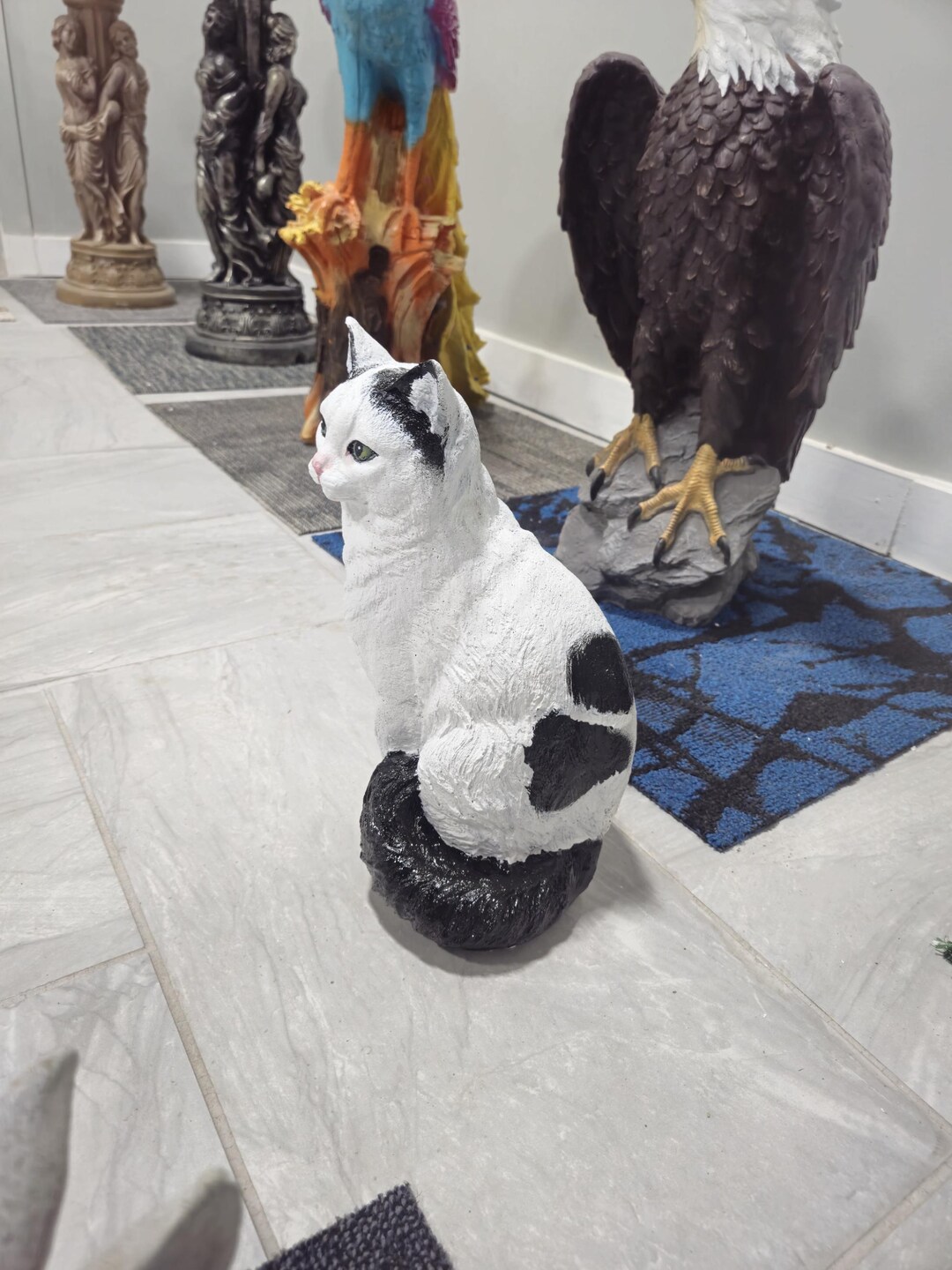 Life-size Cat Statue Upright Memorial Cat Statue Handmade and Can Be ...