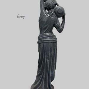 Dione the Divine Water Goddess Garden Statue. Handmade Cement Outdoor ...