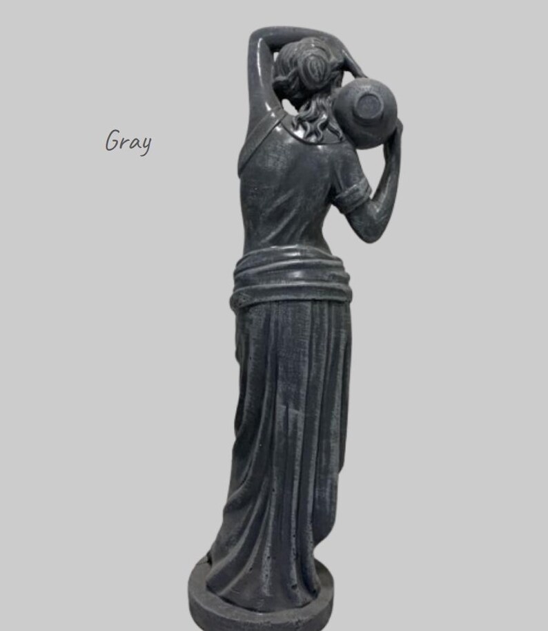 Dione the Divine Water Goddess Garden Statue. Handmade Cement Outdoor ...