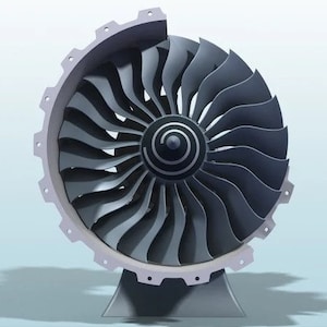 3D Printable Jet Engine - STL Files for Printing - Etsy UK